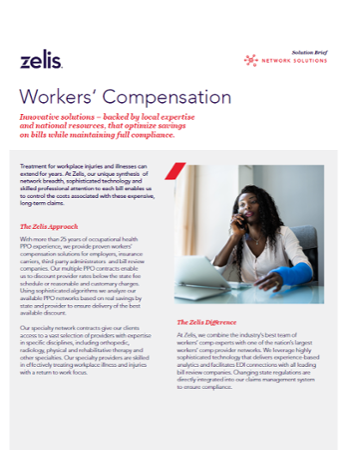 Workers Comp Zelis Solutions Brief